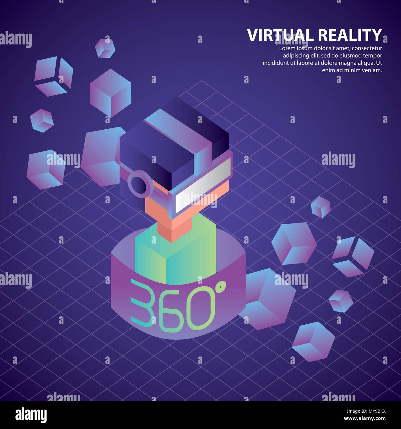 virtual reality isometric Stock Vector Image & Art - Alamy