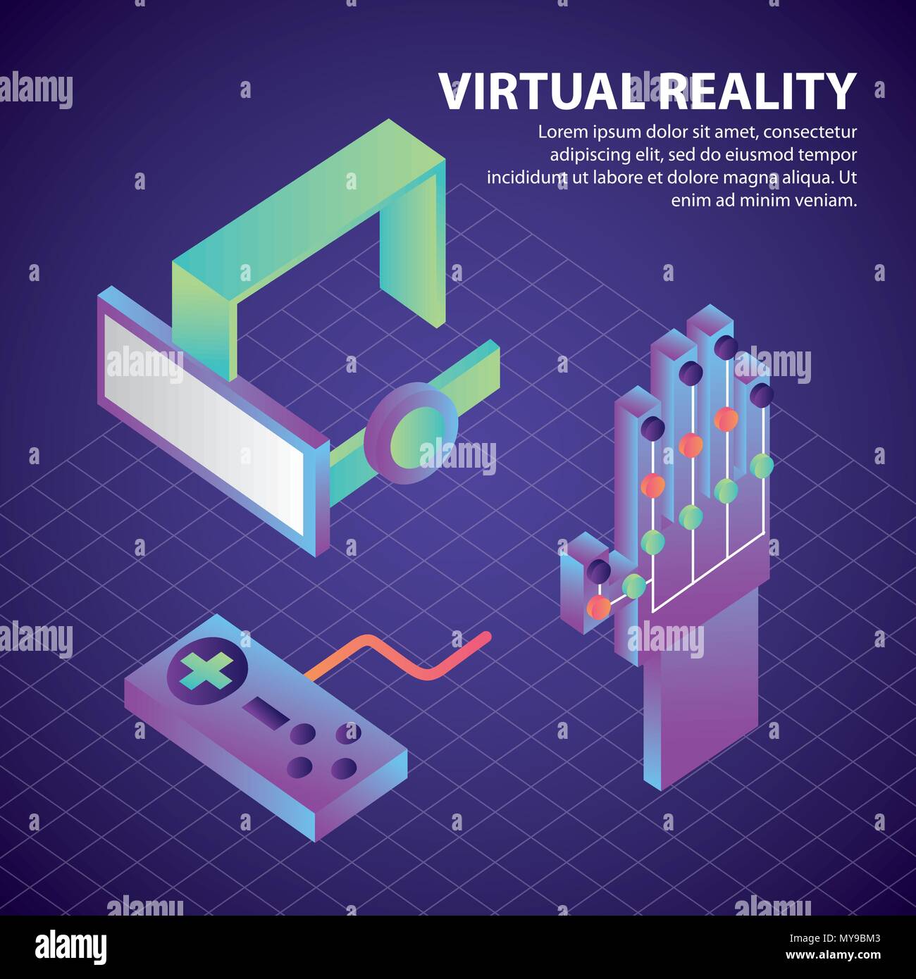 virtual reality isometric Stock Vector Image & Art - Alamy