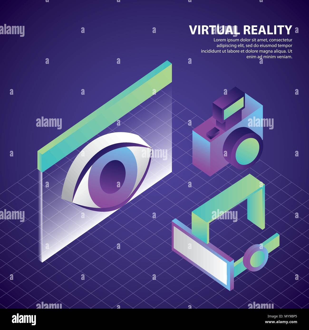 virtual reality isometric Stock Vector Image & Art - Alamy