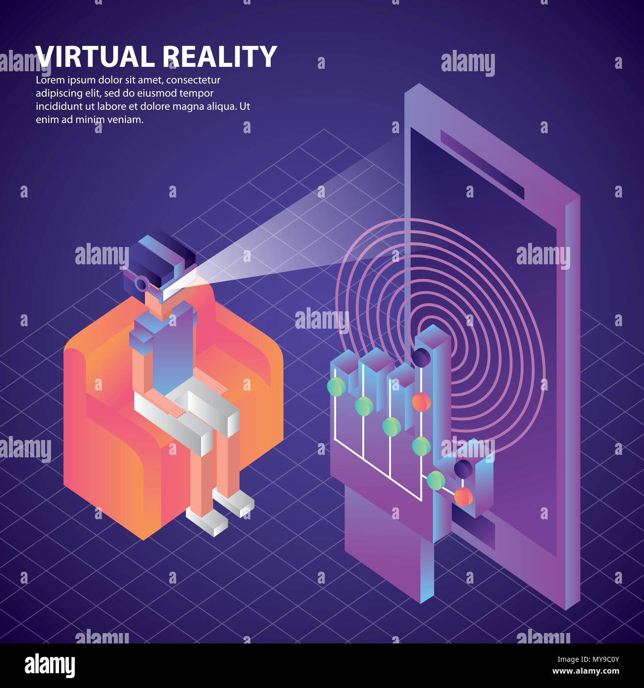 virtual reality isometric Stock Vector Image & Art - Alamy