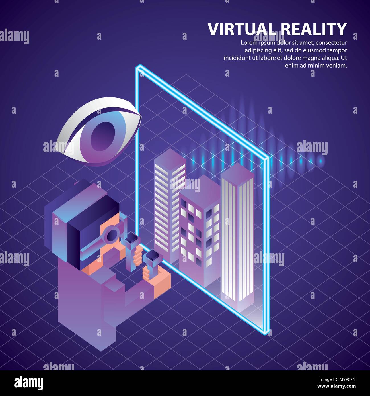 virtual reality isometric Stock Vector Image & Art - Alamy