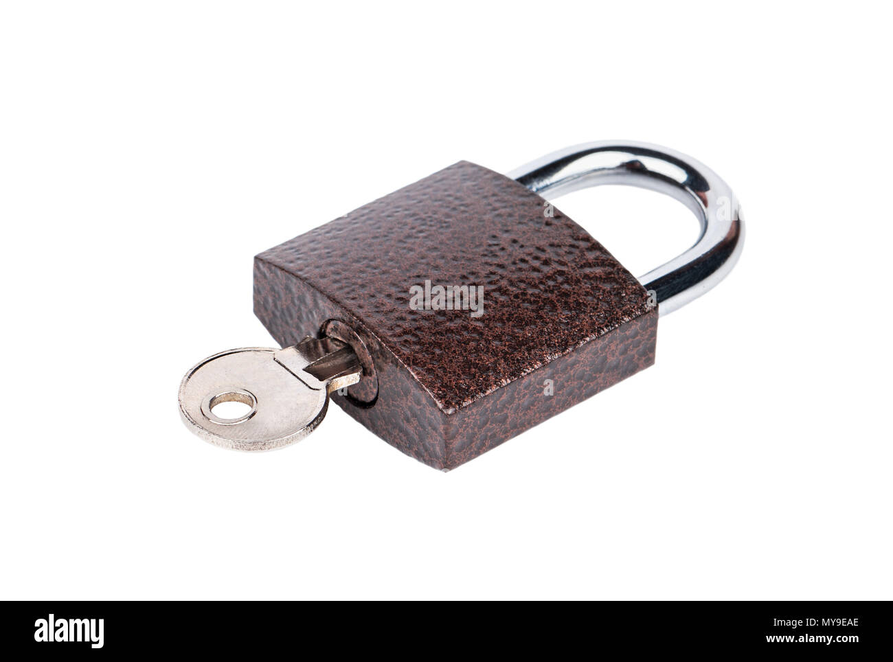 Key in lock iron Cut Out Stock Images & Pictures - Alamy