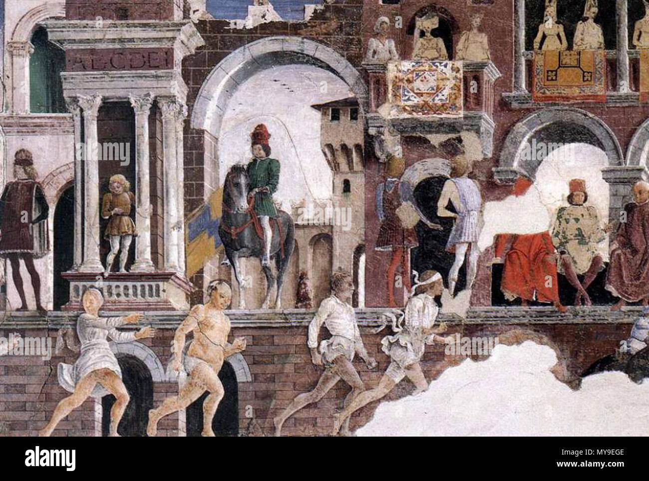 . Francesco del Cossa Allegory of April Fresco Palazzo Schifanoia ...