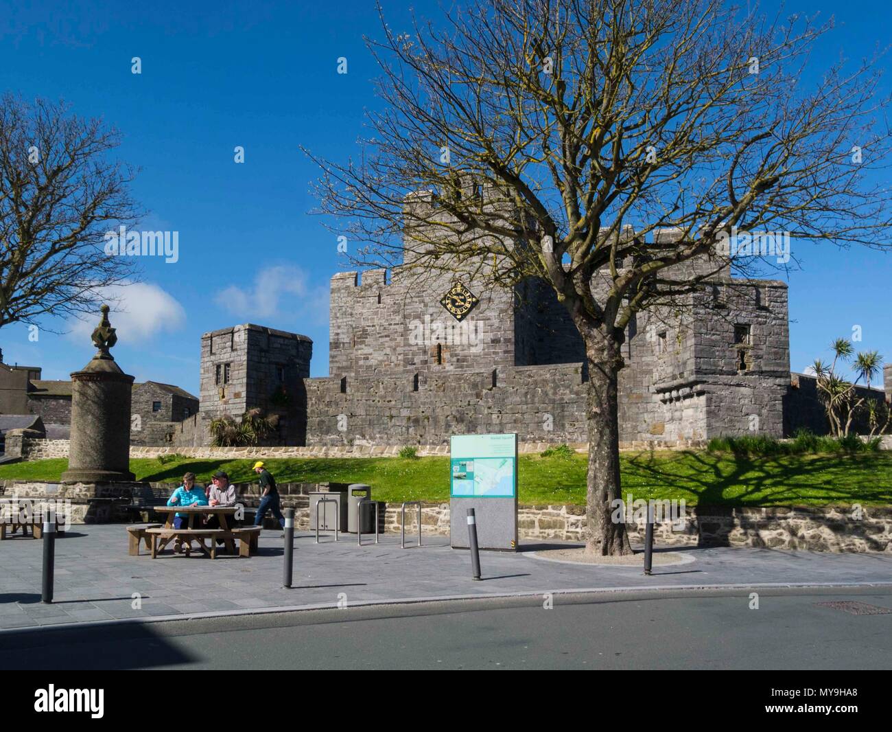 Castle Rushen originally built 1265 in centre of Castletown formerly ...