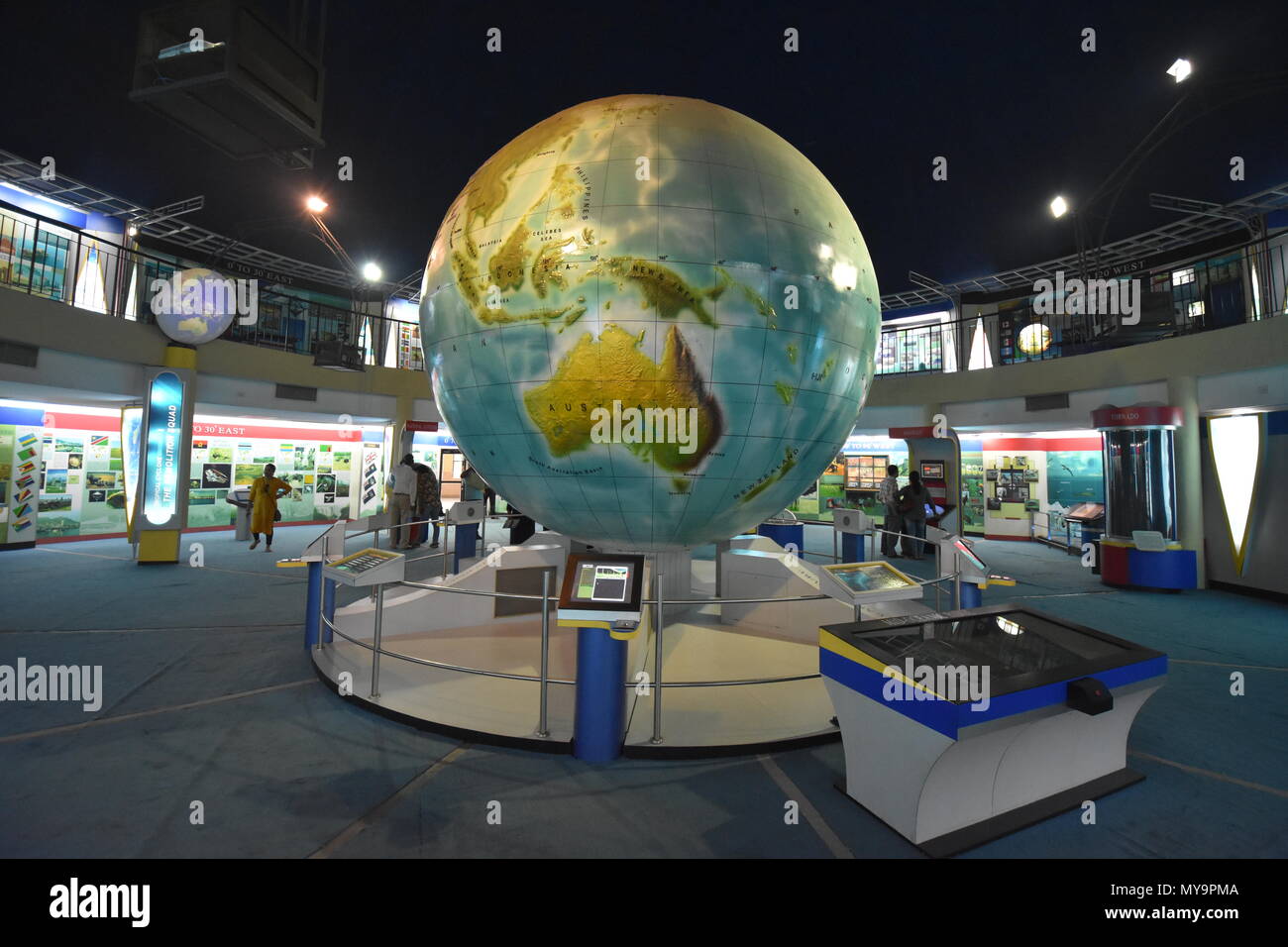 Kolkata, India. 31 May, 2018. Earth Exploration Hall Interior of the ...