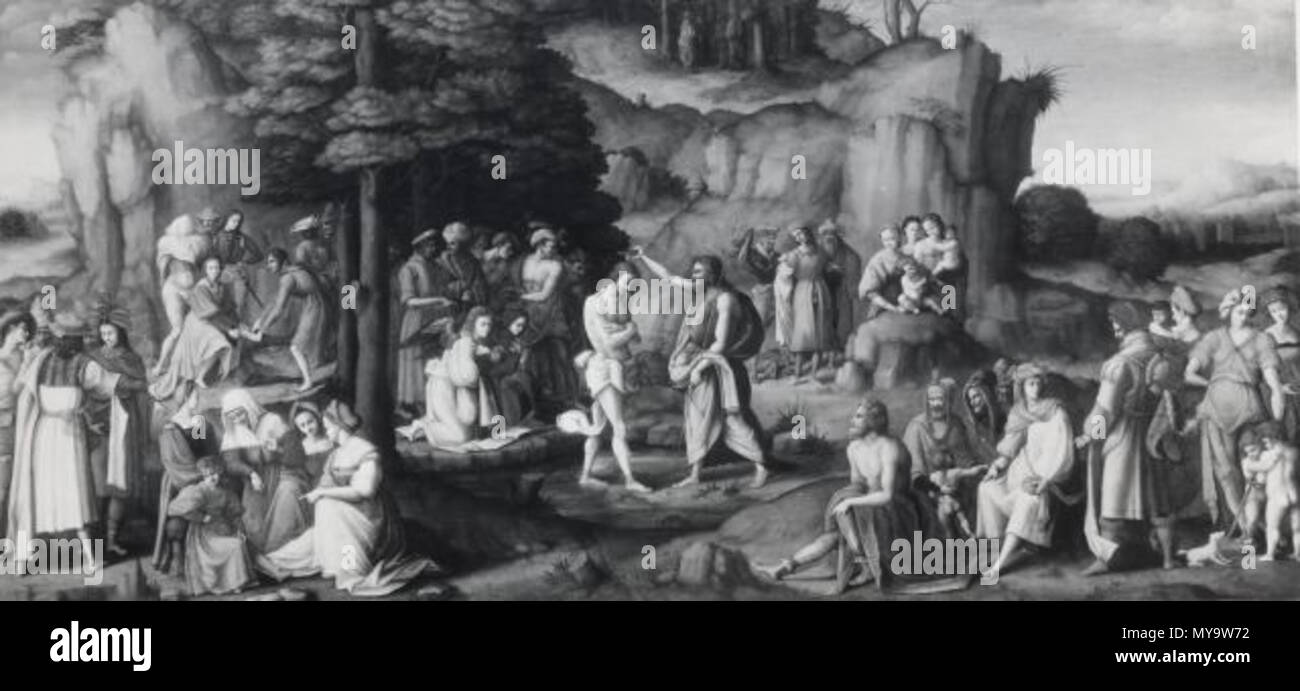 . Baptism of Christ . Bacchiacca, battesimo di cristo . circa 1523. see ...