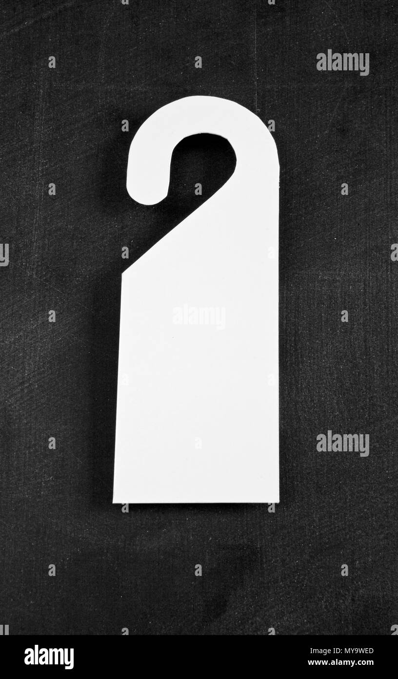 Do not disturb and make up the room please hotel hanger signs Stock ...