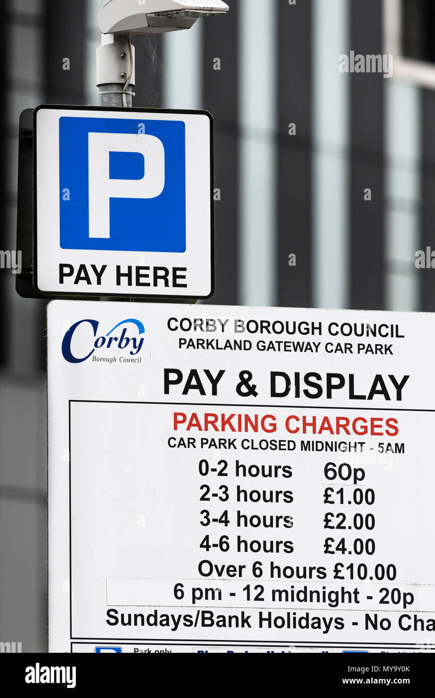 Parking notice and car park hi-res stock photography and images - Alamy
