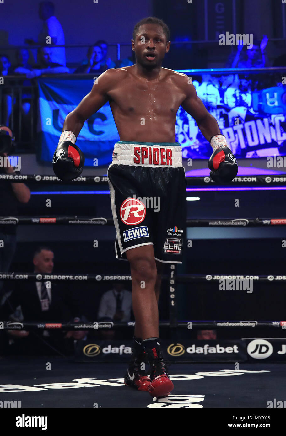 Craig Richards during the Light-Heavyweight bout at York Hall, London ...