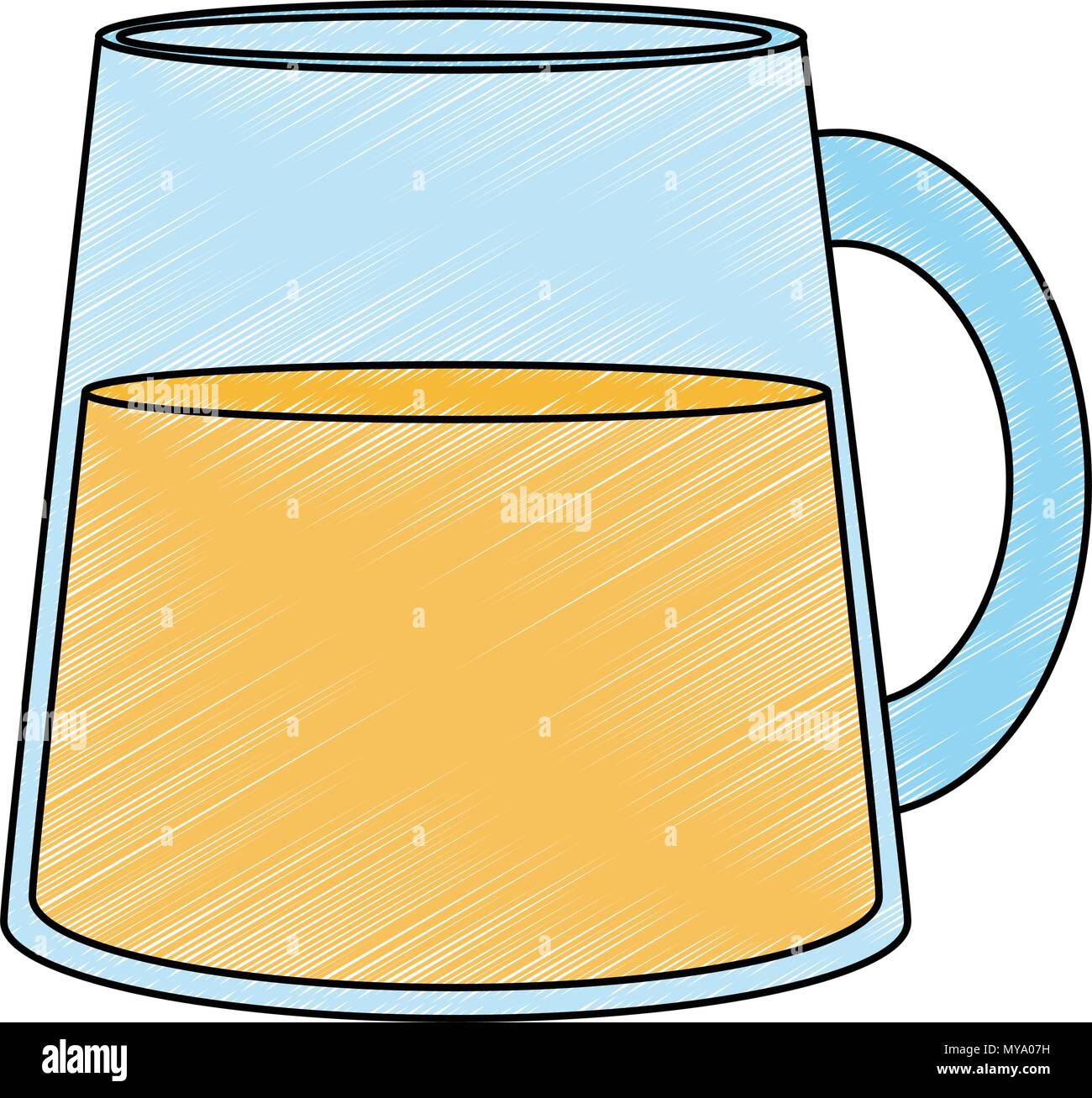 Delicious juice jar scribble Stock Vector Image & Art - Alamy