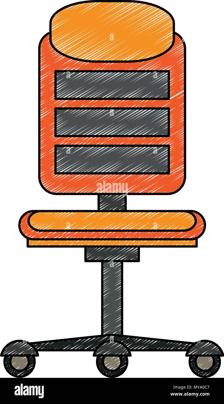 Office chair with wheels scribble Stock Vector Image & Art - Alamy