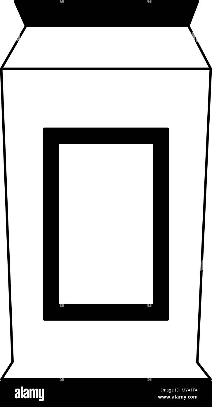 Isolated milk box in Black and White Stock Photos & Images - Alamy