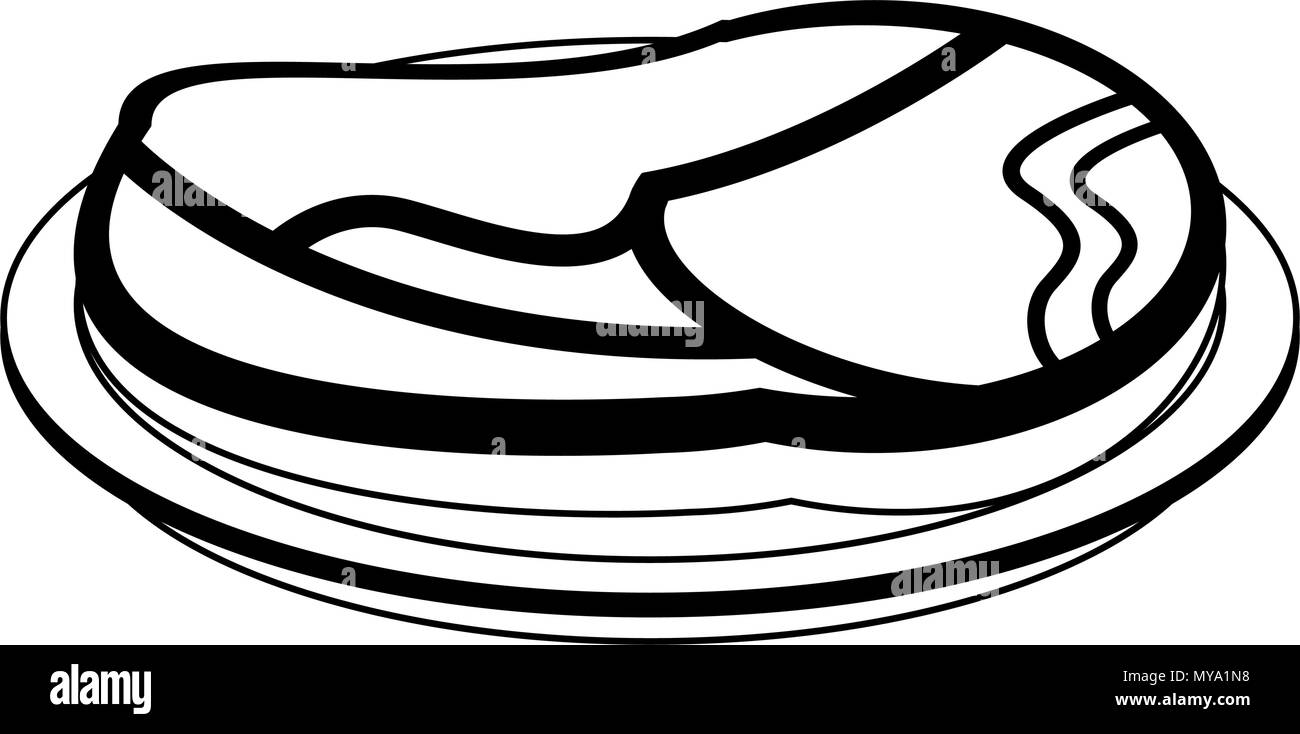 Juicy beef steak cooking Black and White Stock Photos & Images - Alamy