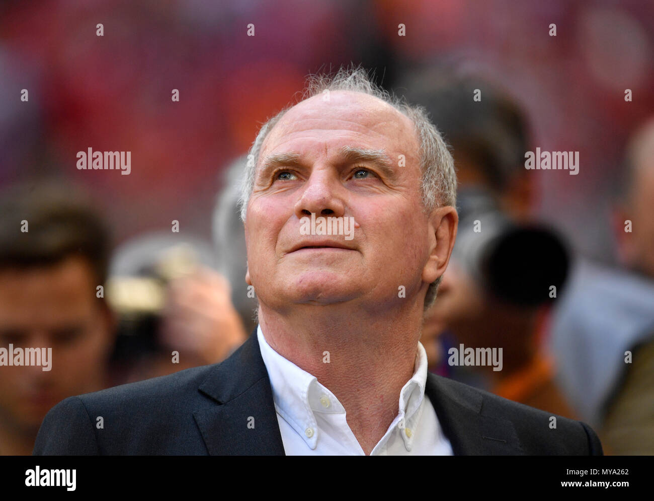 President Uli Hoeneß FC Bayern Munich, Portrait, Allianz Arena, Munich ...