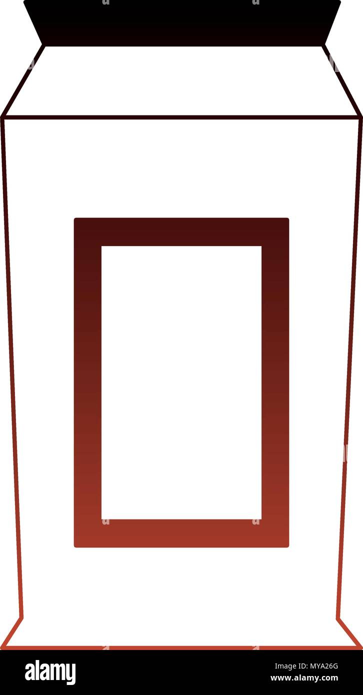 Milk box isolated red lines Stock Vector Image & Art - Alamy