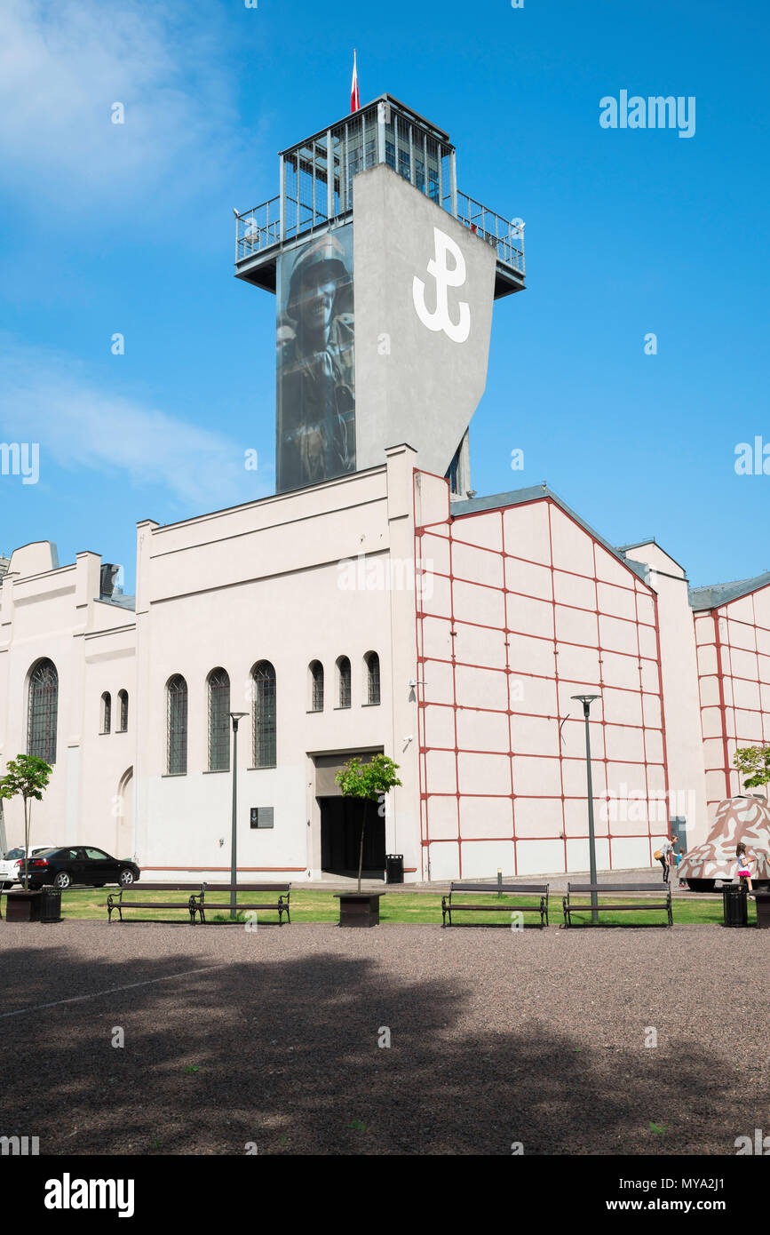 Warsaw Rising Museum, view of the museum building showing the ...