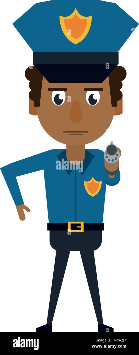 Cute police officer cartoon Stock Vector Image & Art - Alamy