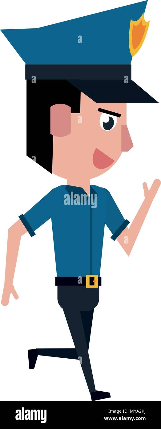 Cute police officer cartoon Stock Vector Image & Art - Alamy