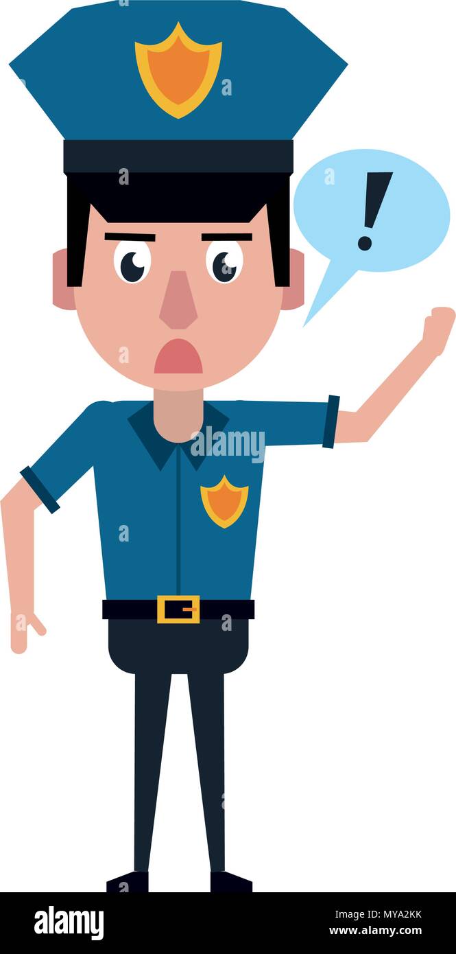 Cute police officer cartoon Stock Vector Image & Art - Alamy