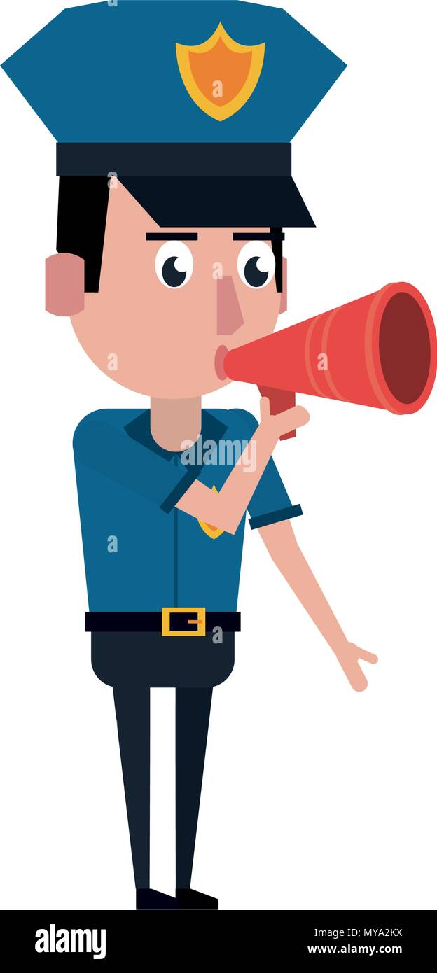 Cute police officer cartoon Stock Vector Image & Art - Alamy