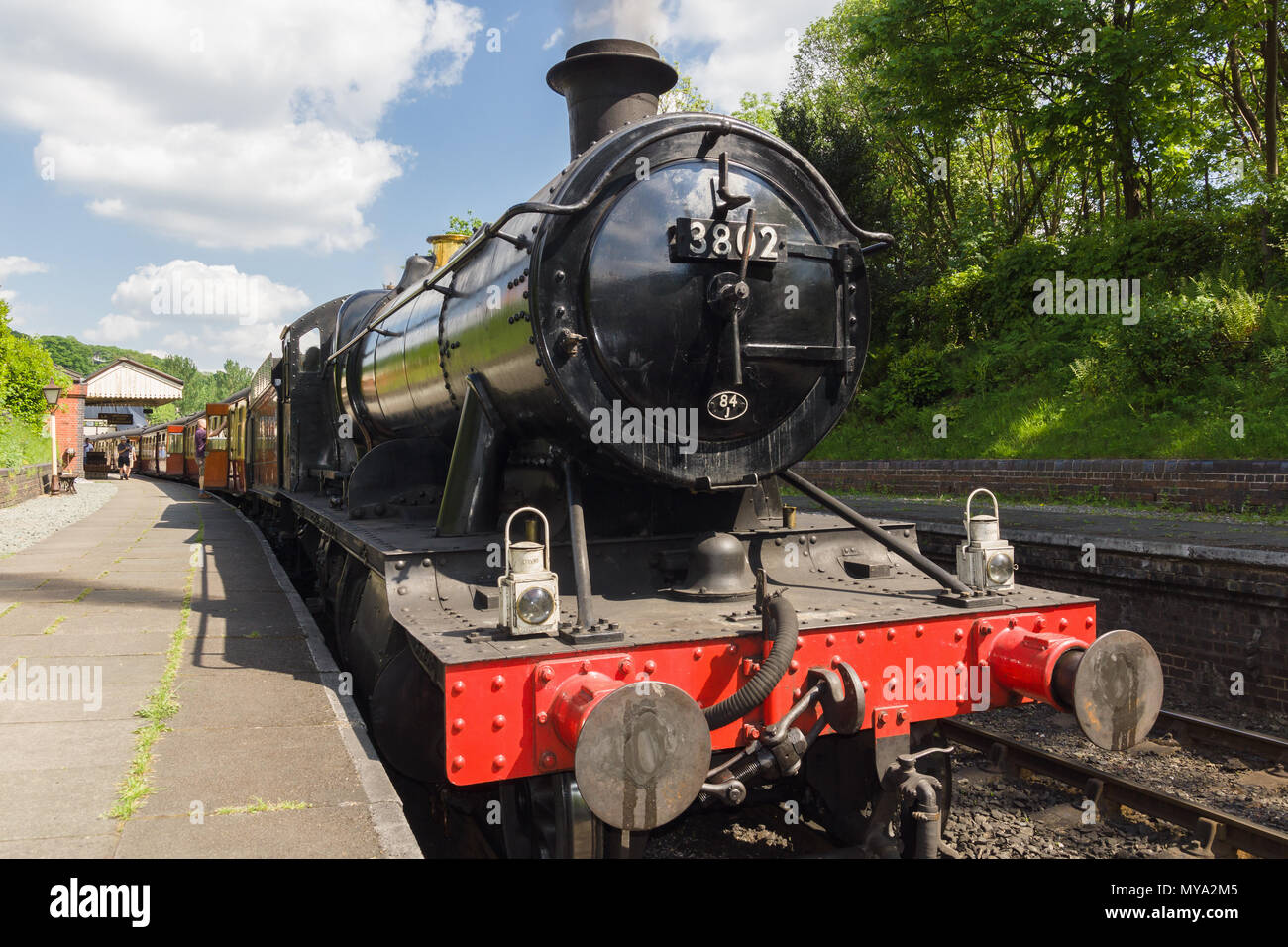Locomotive GWR 3802 after a major refurbishment it was built in 1938 ...