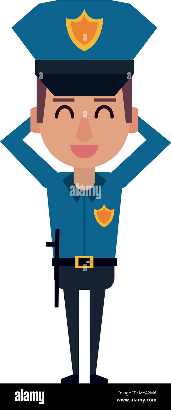 Cute police officer cartoon Stock Vector Image & Art - Alamy
