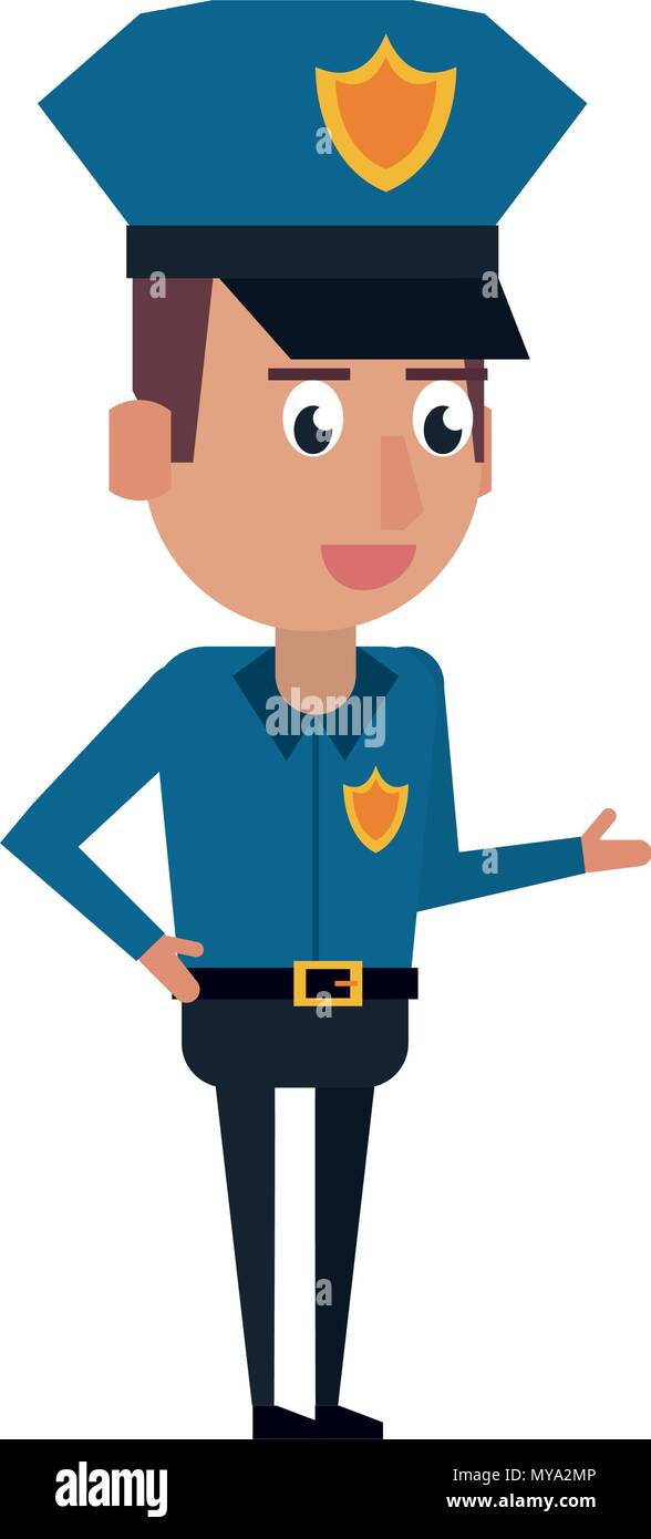 Cute police officer cartoon Stock Vector Image & Art - Alamy