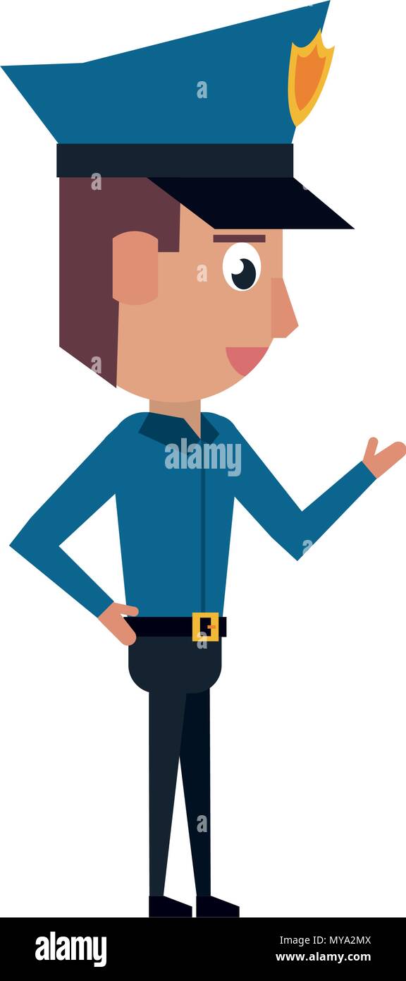Cute police officer cartoon Stock Vector Image & Art - Alamy