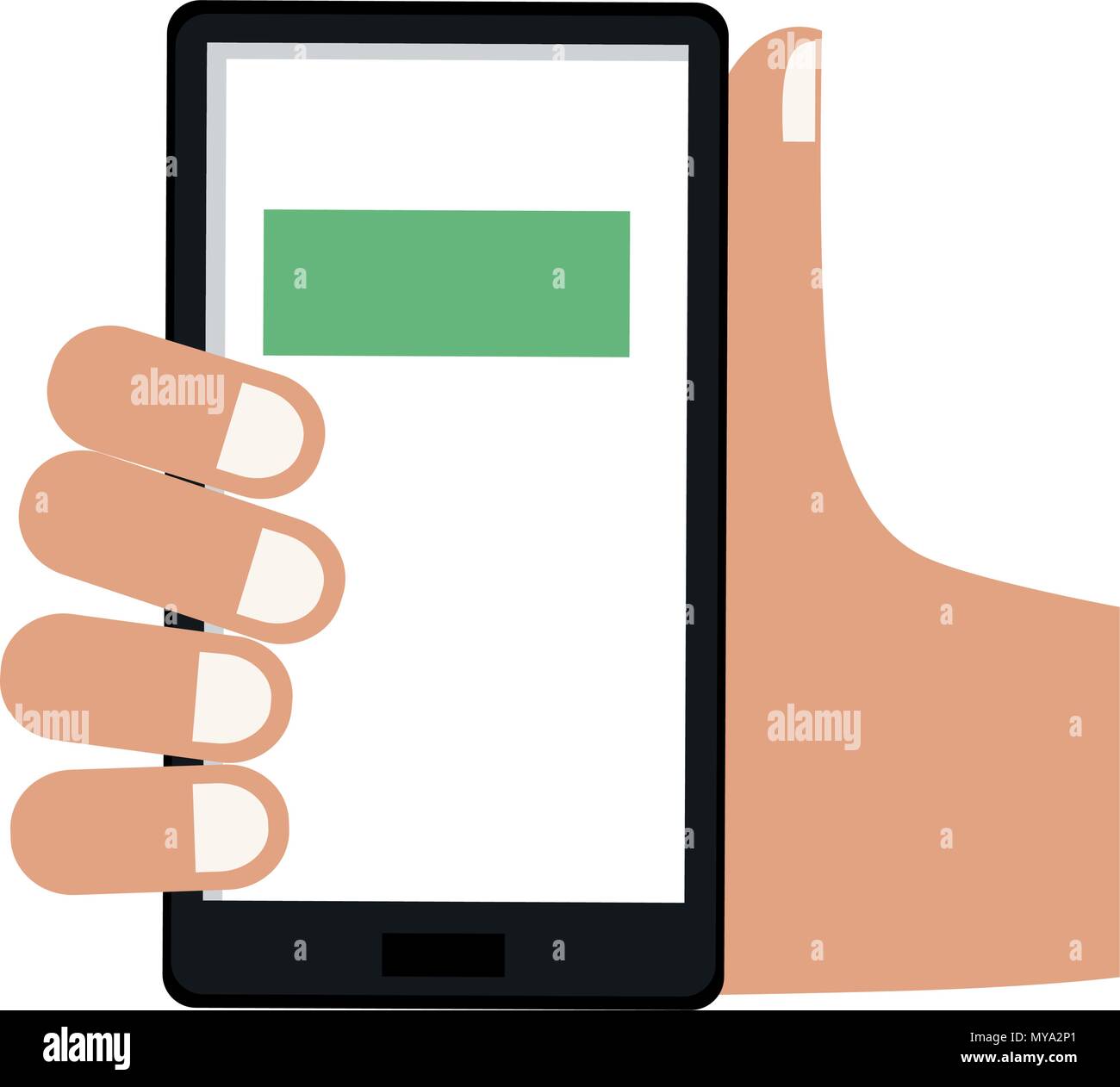 Hand using smartphone Stock Vector Image & Art - Alamy