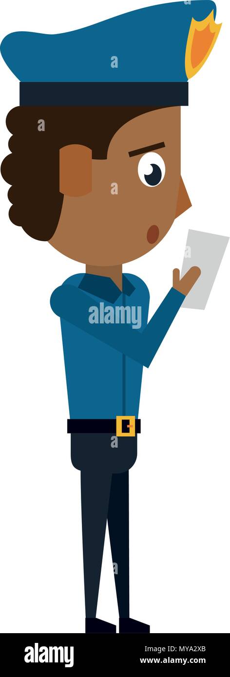 Cute police officer cartoon Stock Vector Image & Art - Alamy