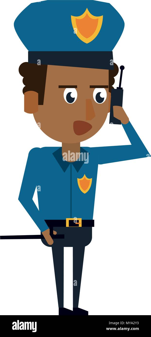 Cute police officer cartoon Stock Vector Image & Art - Alamy