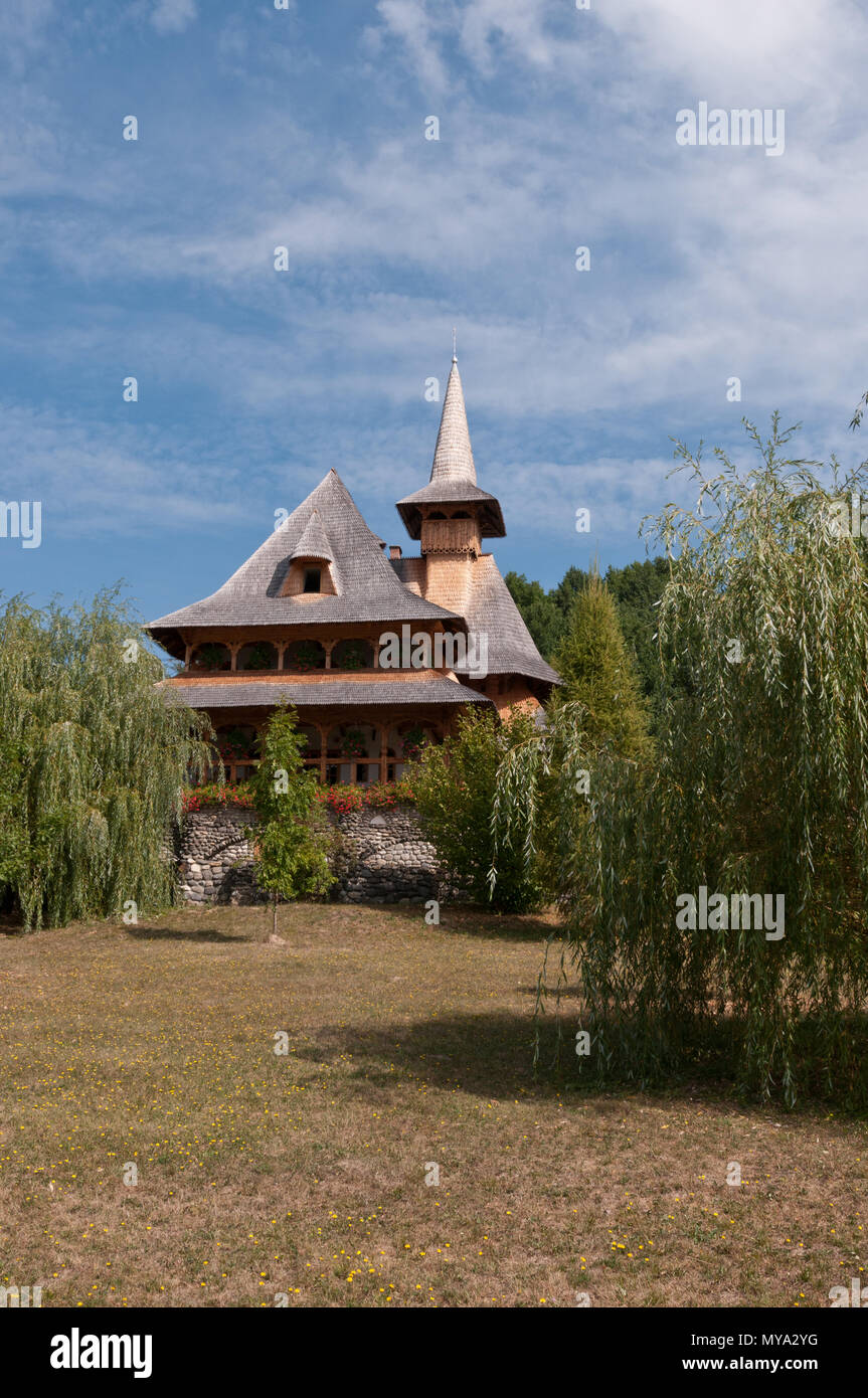 Barsana monastery, one of the main tourist attractions in Maramures, Romania Stock Photo - Alamy