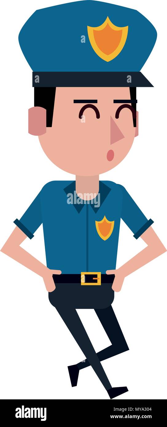 Cute police officer cartoon Stock Vector Image & Art - Alamy