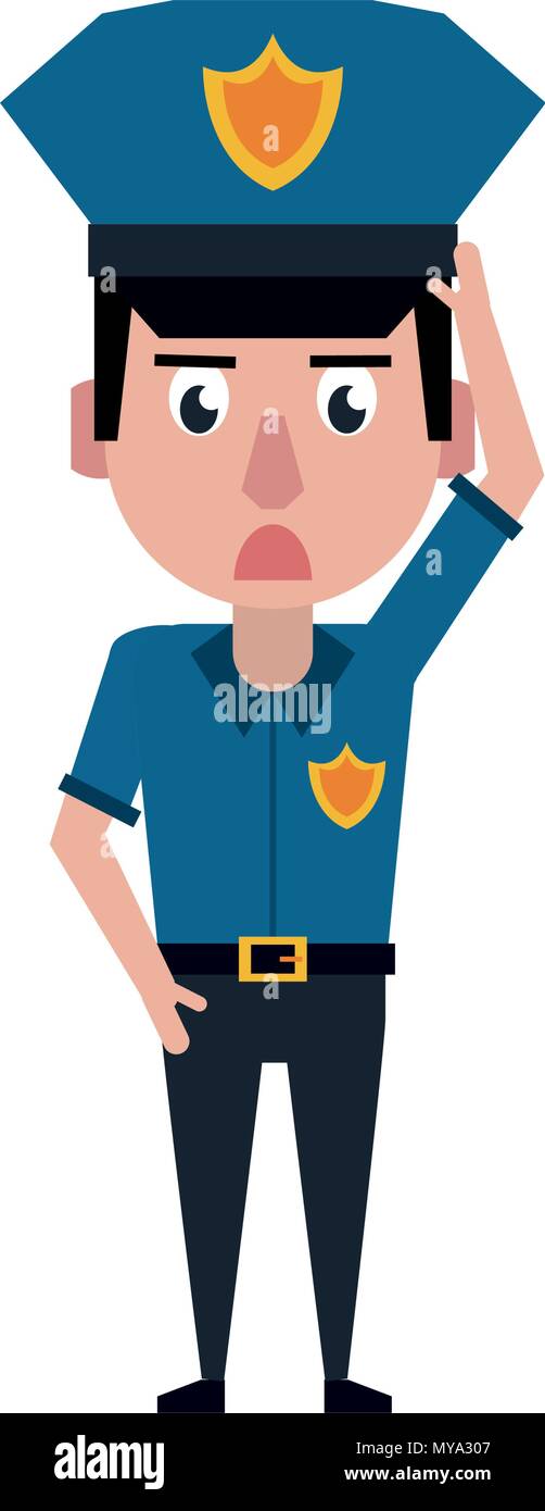 Cute police officer cartoon Stock Vector Image & Art - Alamy
