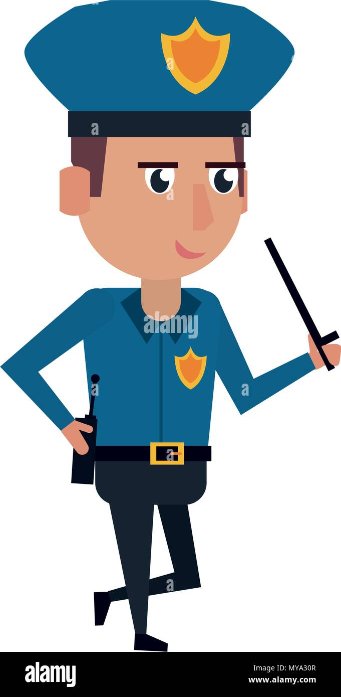 Cute police officer cartoon Stock Vector Image & Art - Alamy
