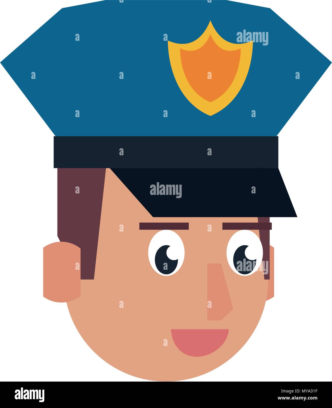 Cute police officer cartoon Stock Vector Image & Art - Alamy