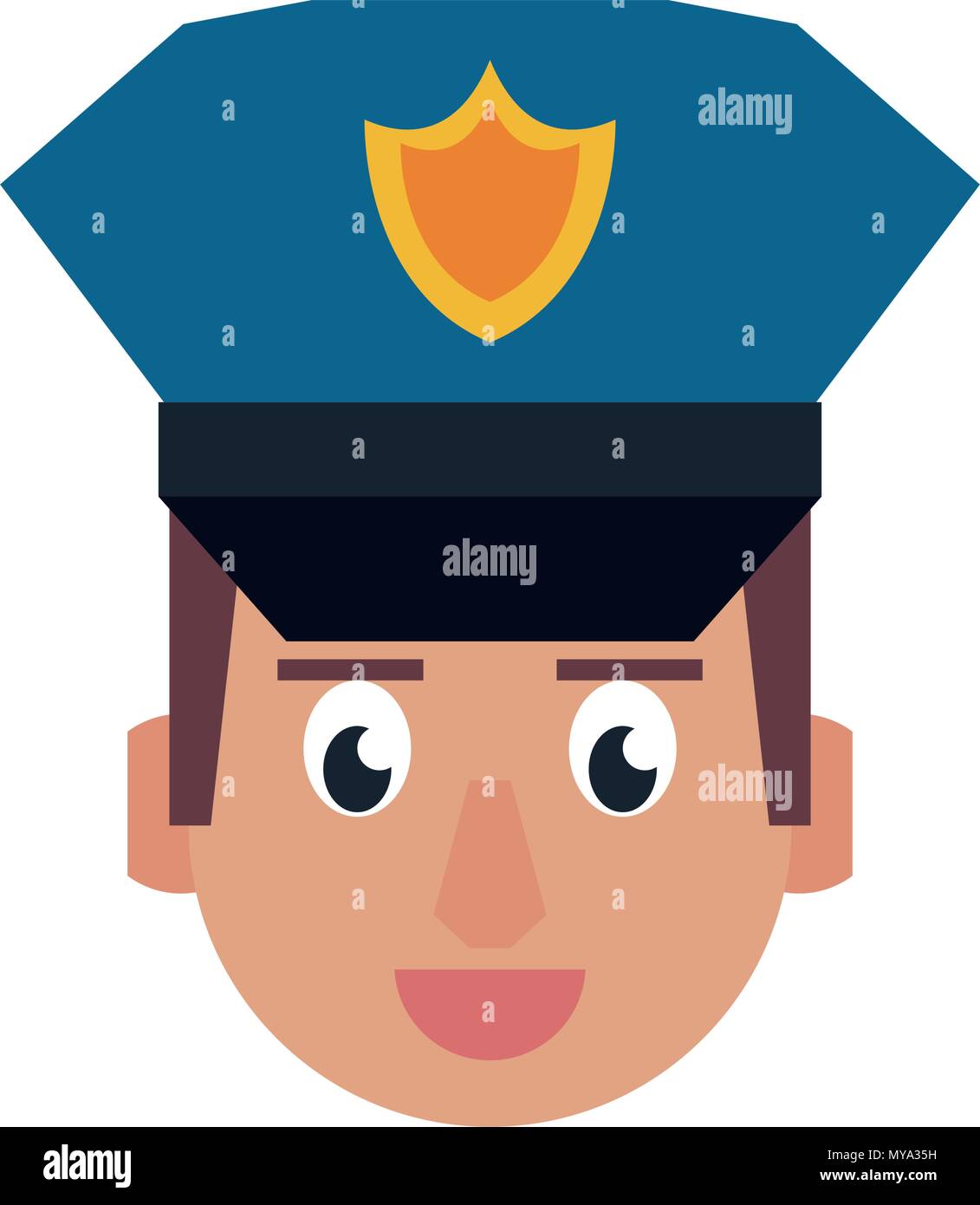 Cute police officer cartoon Stock Vector Image & Art - Alamy