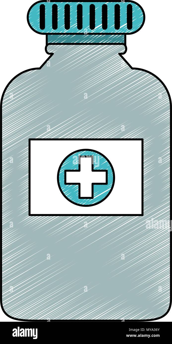 Medicine bottle isolated scribble Stock Vector Image & Art - Alamy