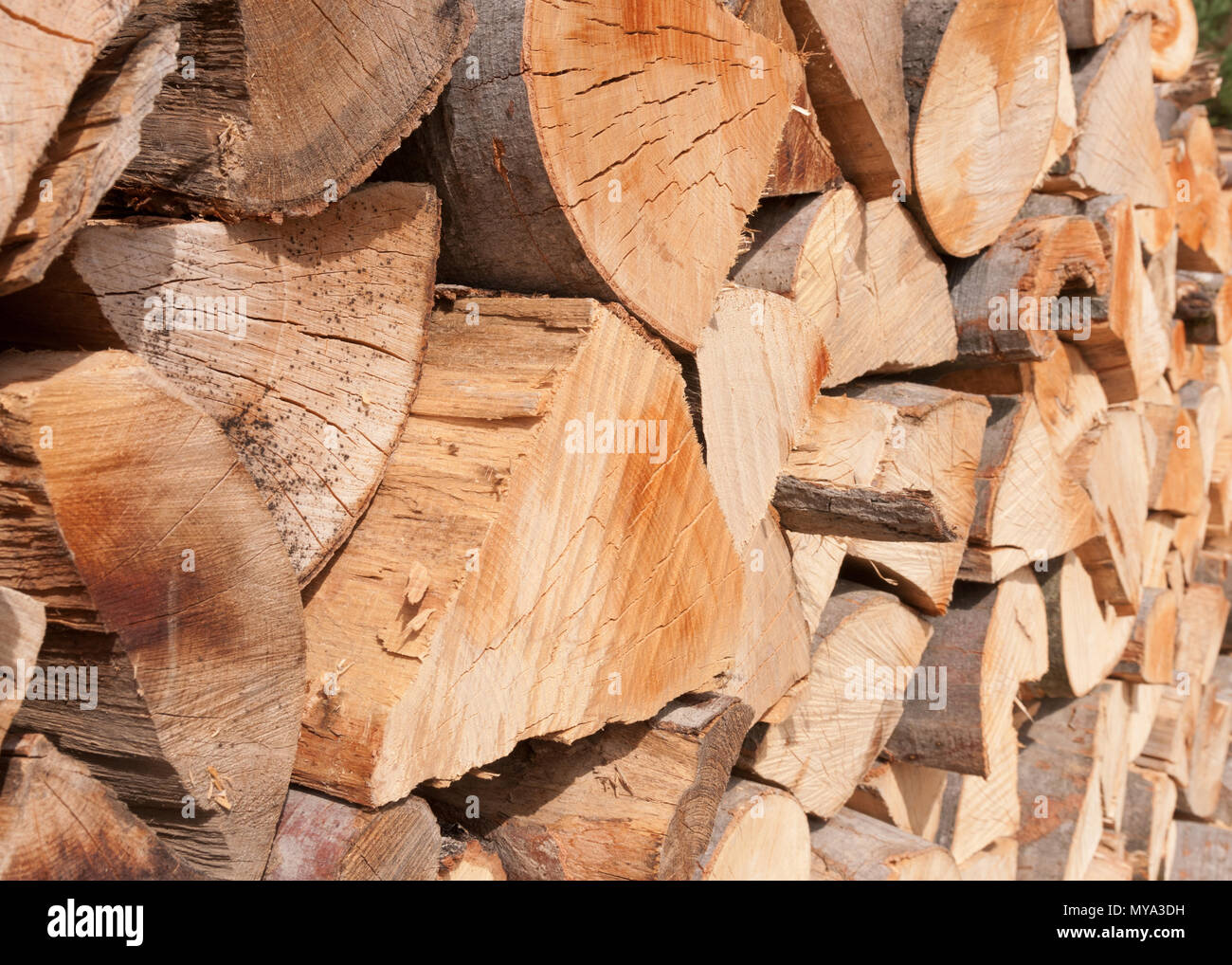 Cut chopped split wood logs heat hi-res stock photography and images ...