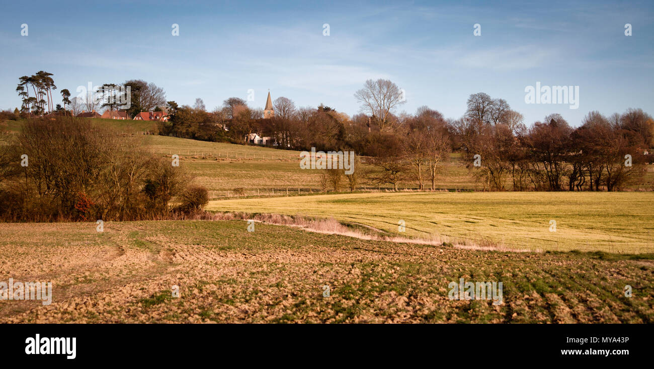 Kent countryside uk winter hi-res stock photography and images - Alamy