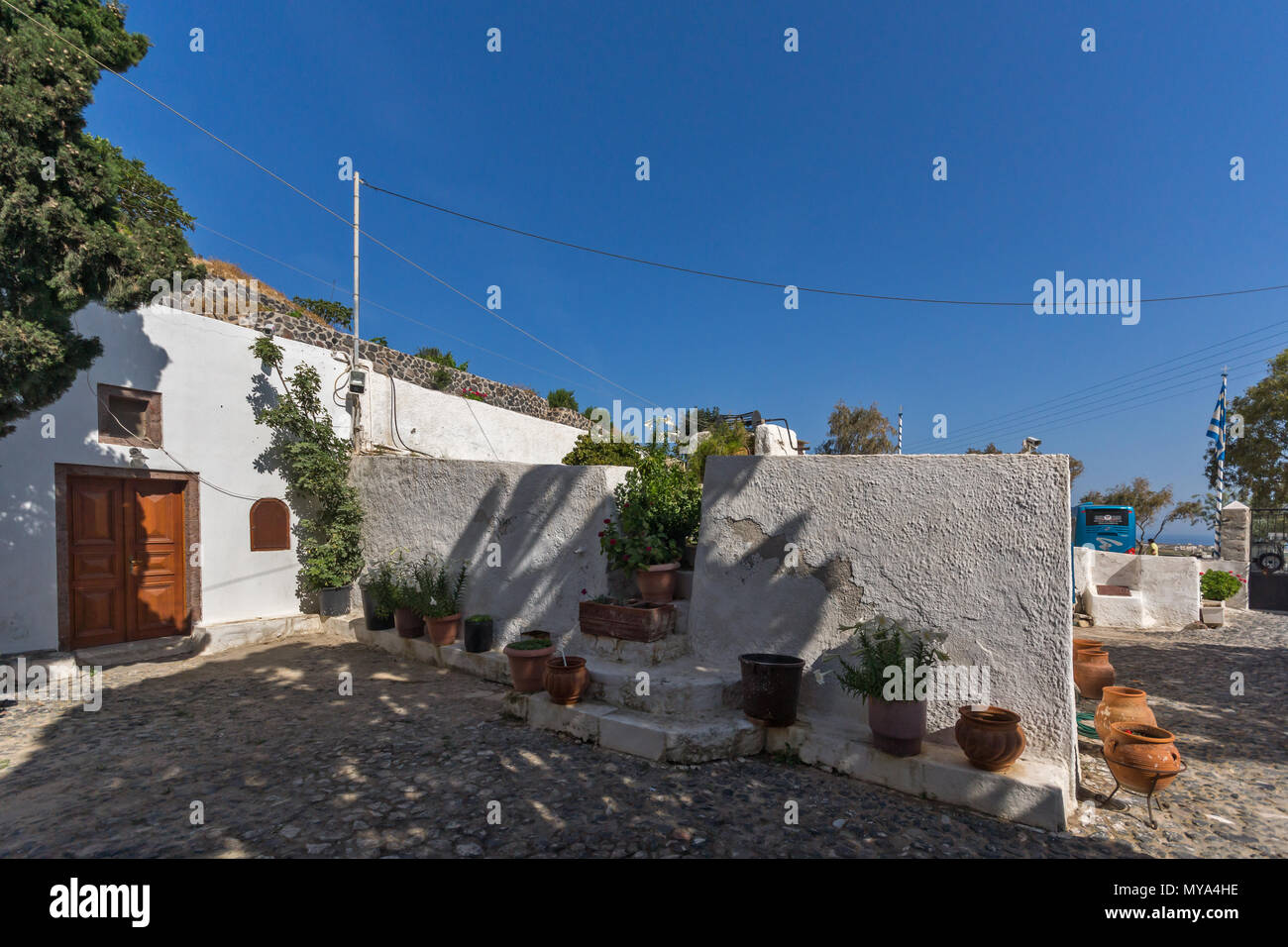 Panagia Episkopi Church in Santorini island, Thira, Cyclades, Greece ...
