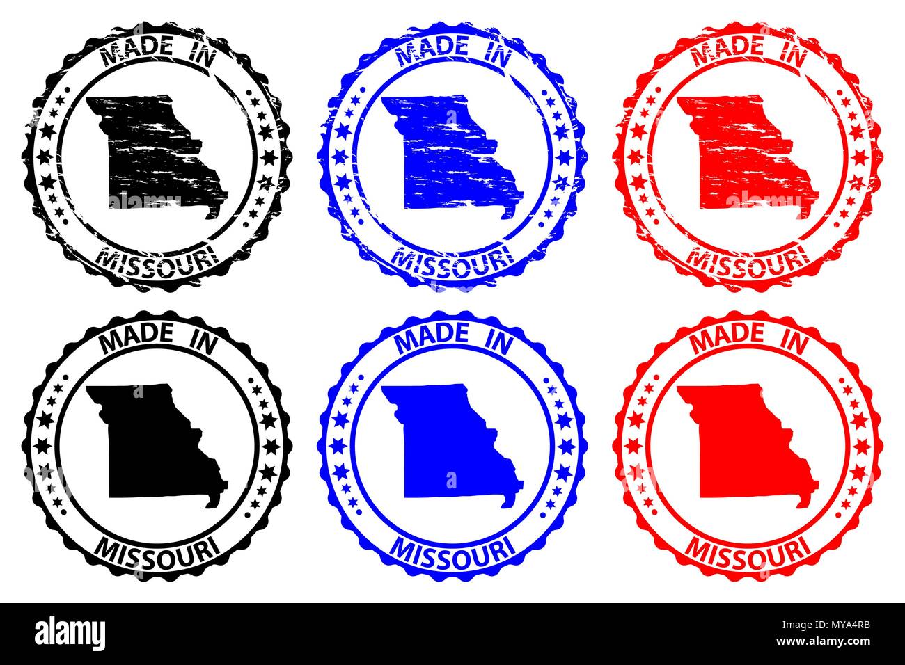 Missouri vintage map Stock Vector Images - Alamy