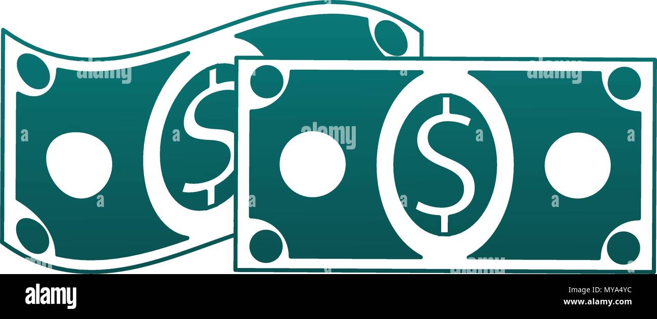 Money billets isolated blue lines Stock Vector Image & Art - Alamy