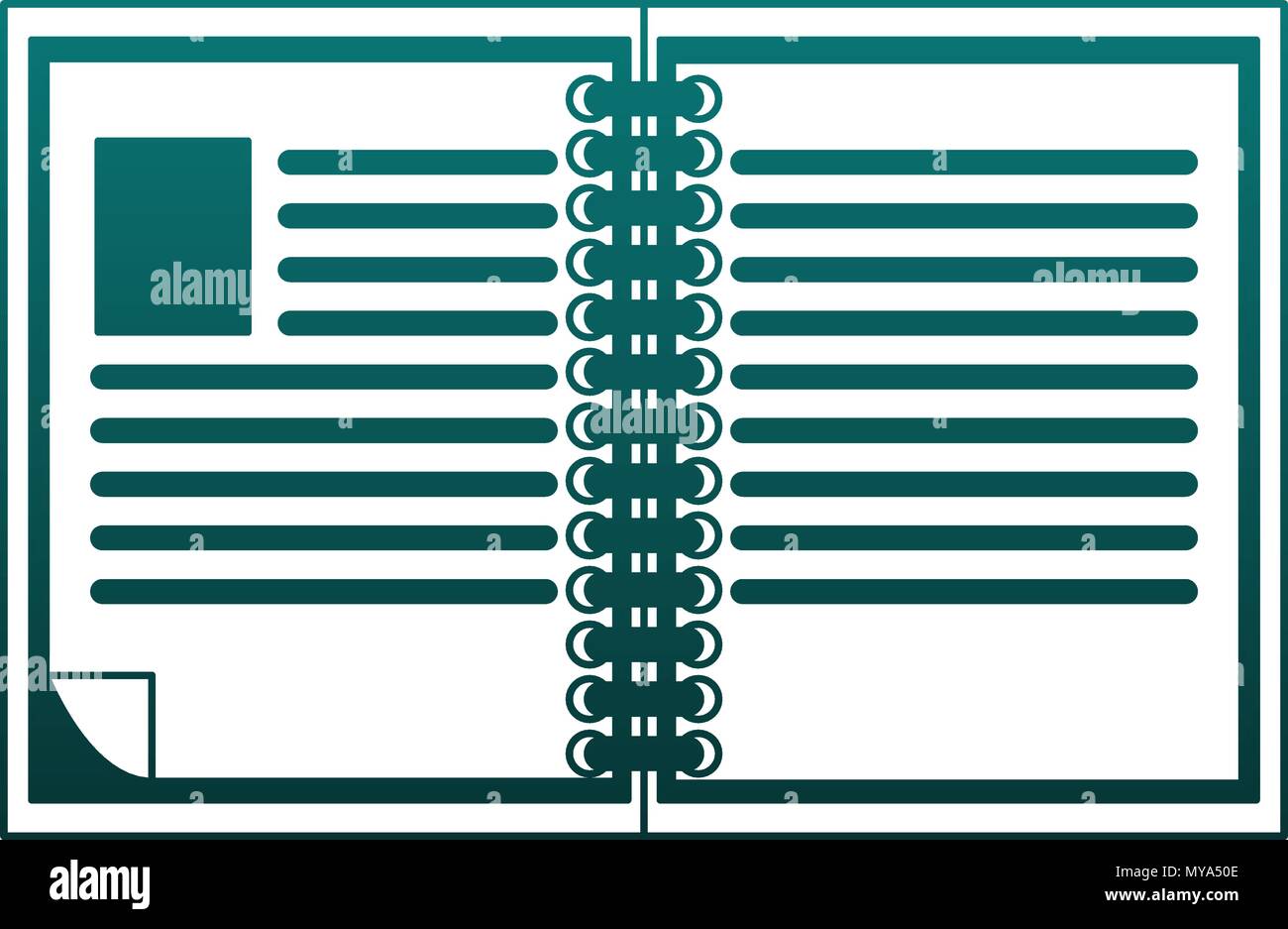 Book open isolated blue lines Stock Vector Image & Art - Alamy