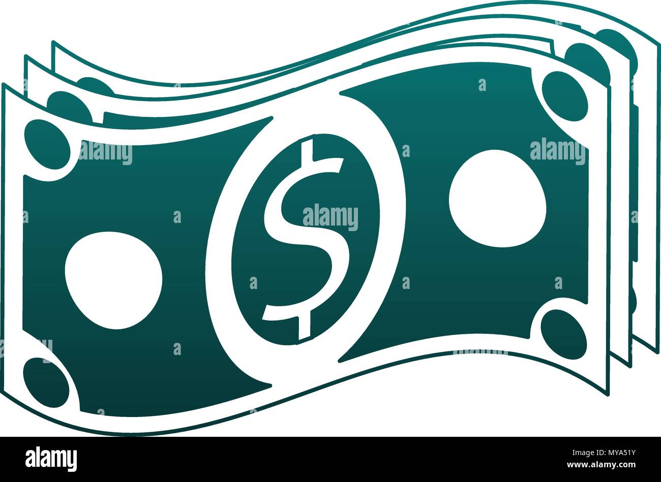 Money billets isolated blue lines Stock Vector Image & Art - Alamy