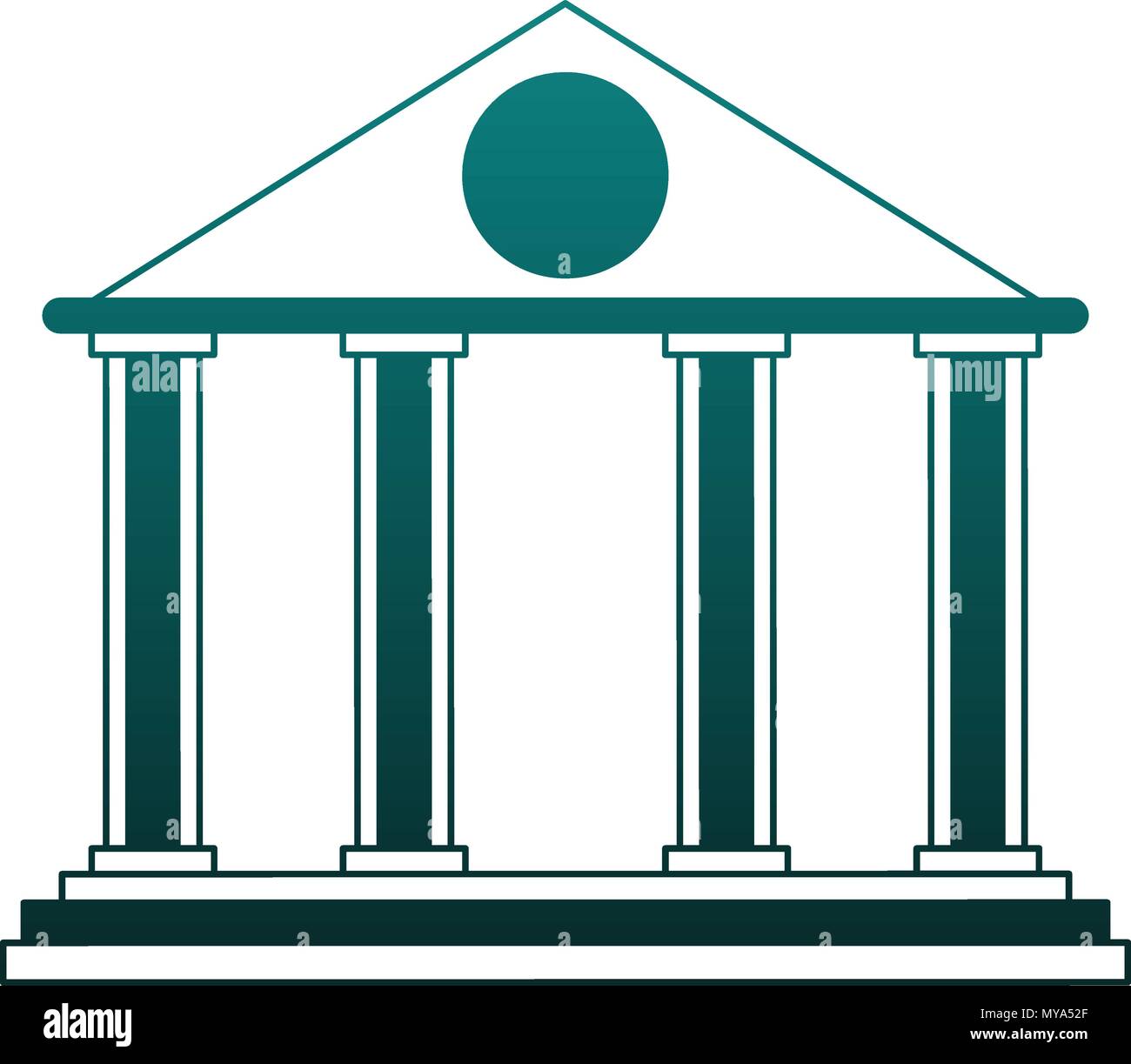 Bank building isolated blue lines Stock Vector Image & Art - Alamy