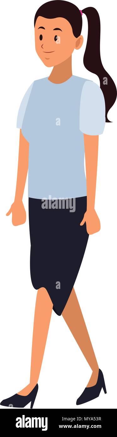 Woman walking cartoon Stock Vector Image & Art - Alamy