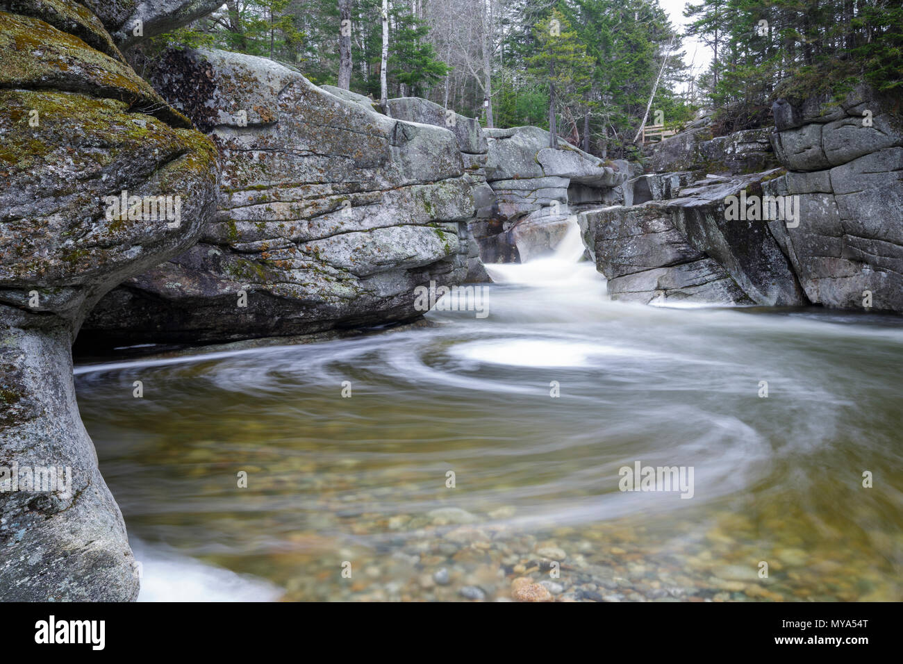 Upper Ammonoosuc Falls, which are located on the Ammonoosuc River in ...