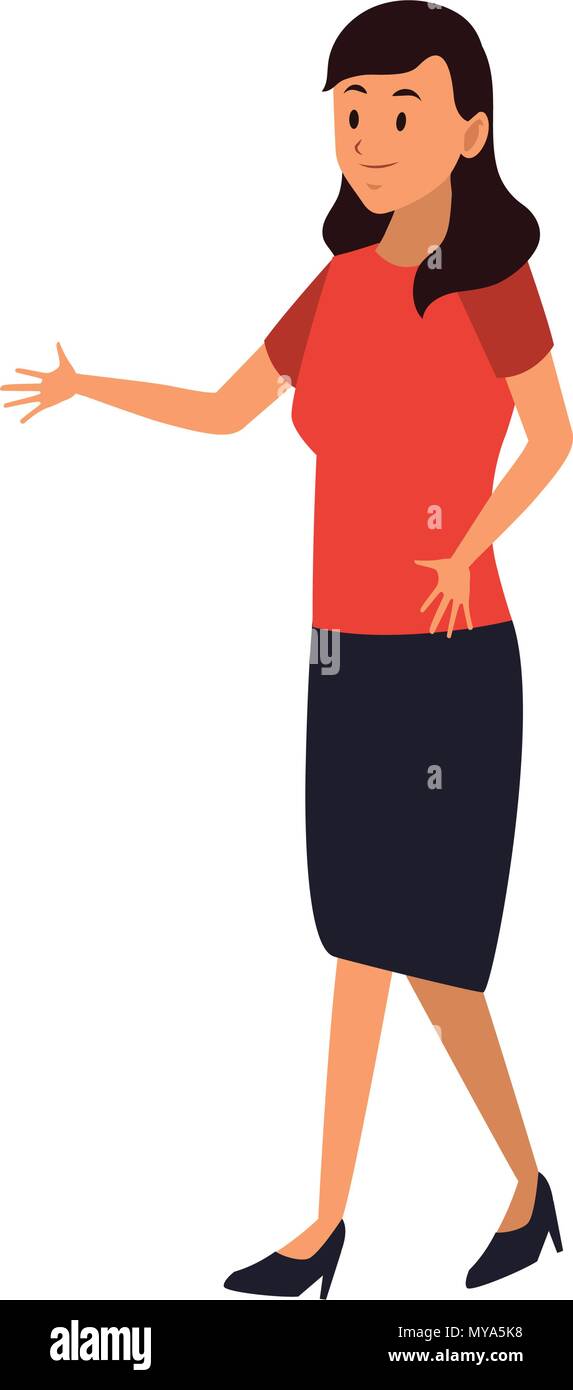 Woman walking cartoon Stock Vector Image & Art - Alamy