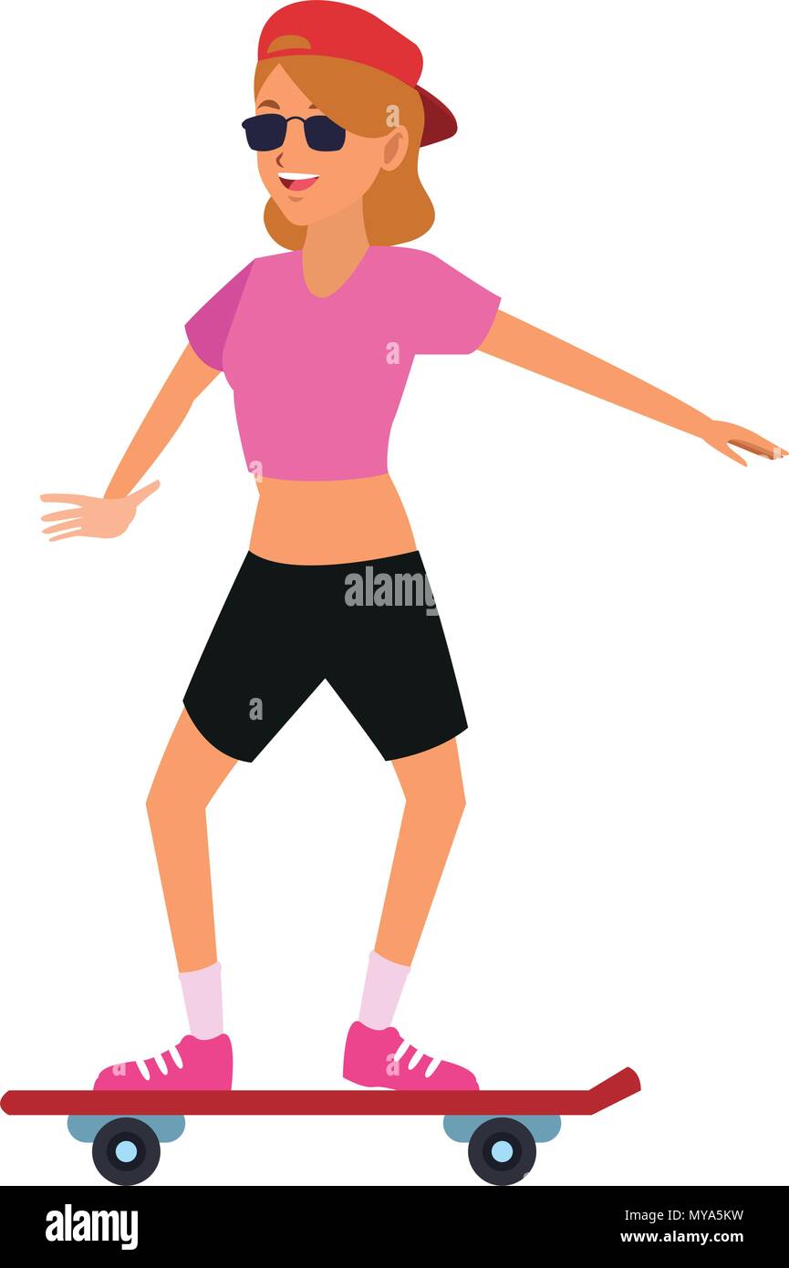 Young skater Stock Vector Images - Alamy